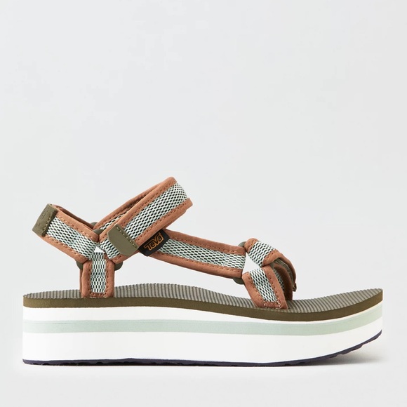 Teva | Shoes | Teva Womens Flatform Universal Mesh Print Sandal Sz 8 In ...